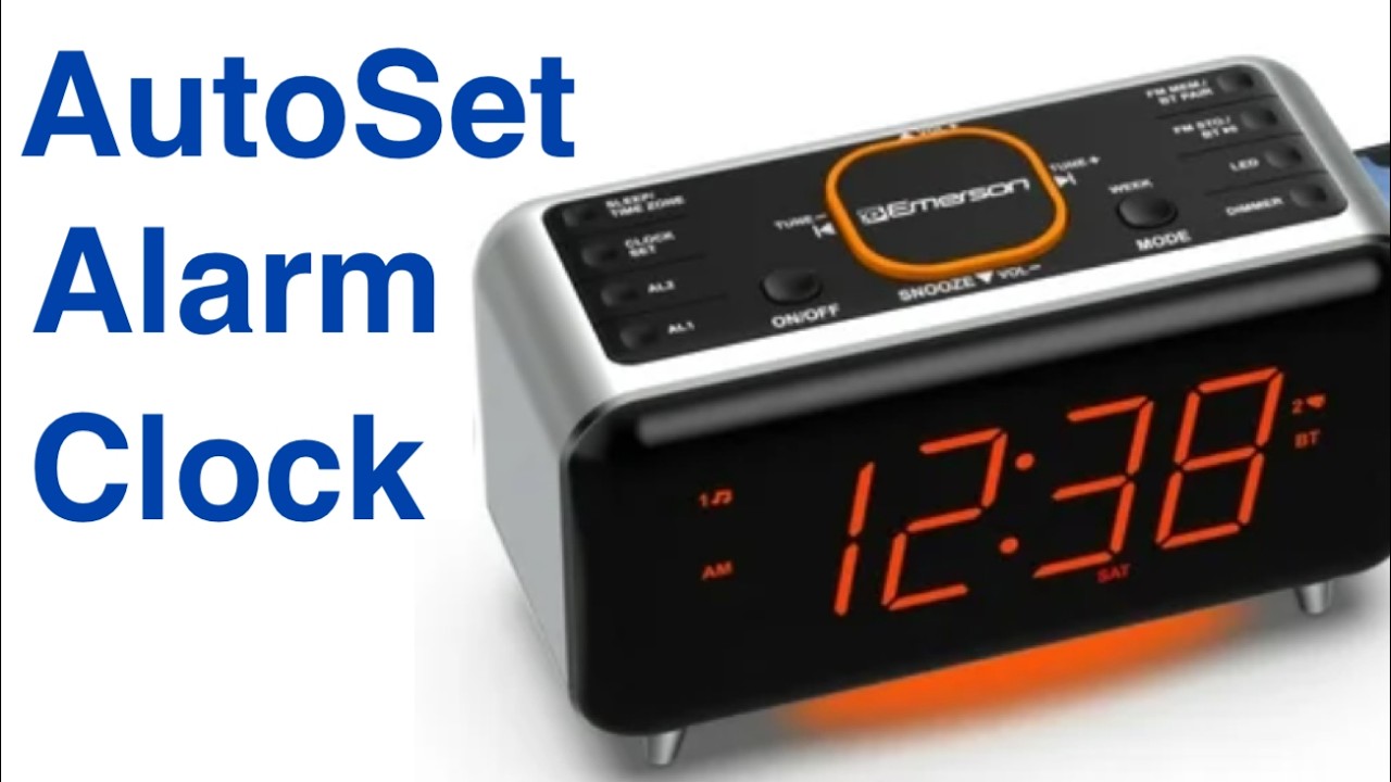 Emerson SmartSet Alarm Clock AutoSet not atomic Review by Skywind007 ...