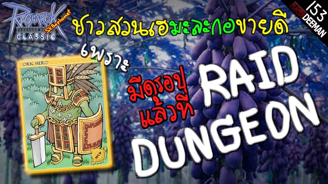 มะละกอขายดี ORC HERO CARD ดรอปแล้วที่ RAID DUNGEON ลงยังไงไปดู! 🔴 ...