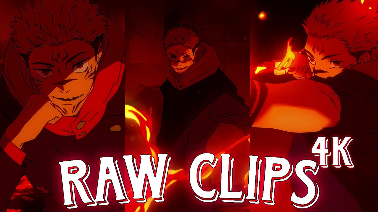 Sukuna 4K | Raw Clips | Jujutsu Kaisen | S2EP16 ( Anime Raw Clips ...