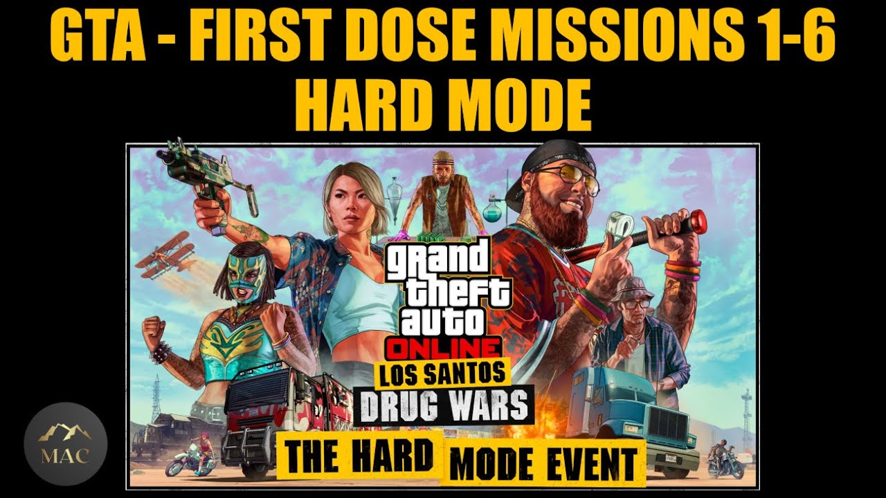 GTA - First Dose Missions 1-6 Hard Mode - YouTube