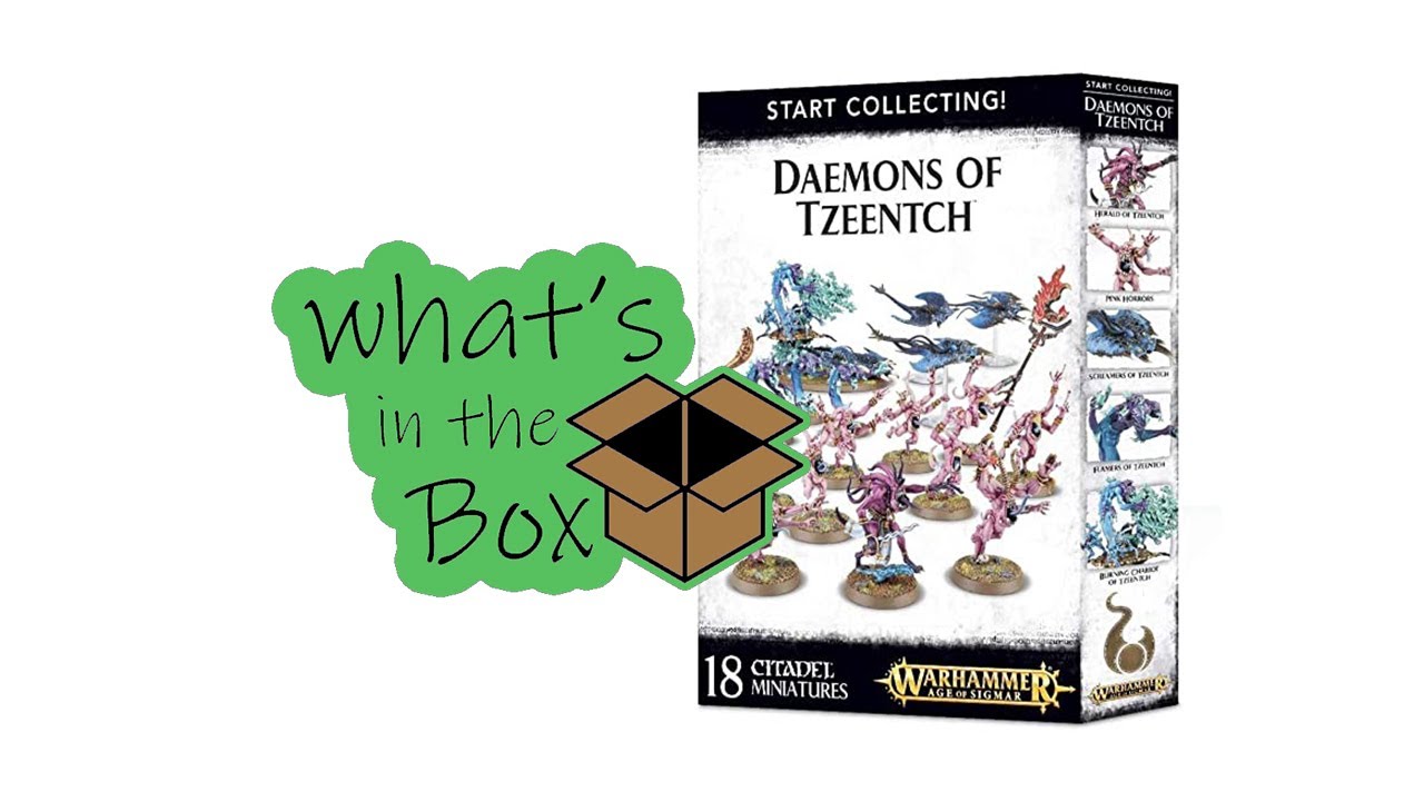What's in the Box Start Collecting Deamons of Tzeentch - YouTube