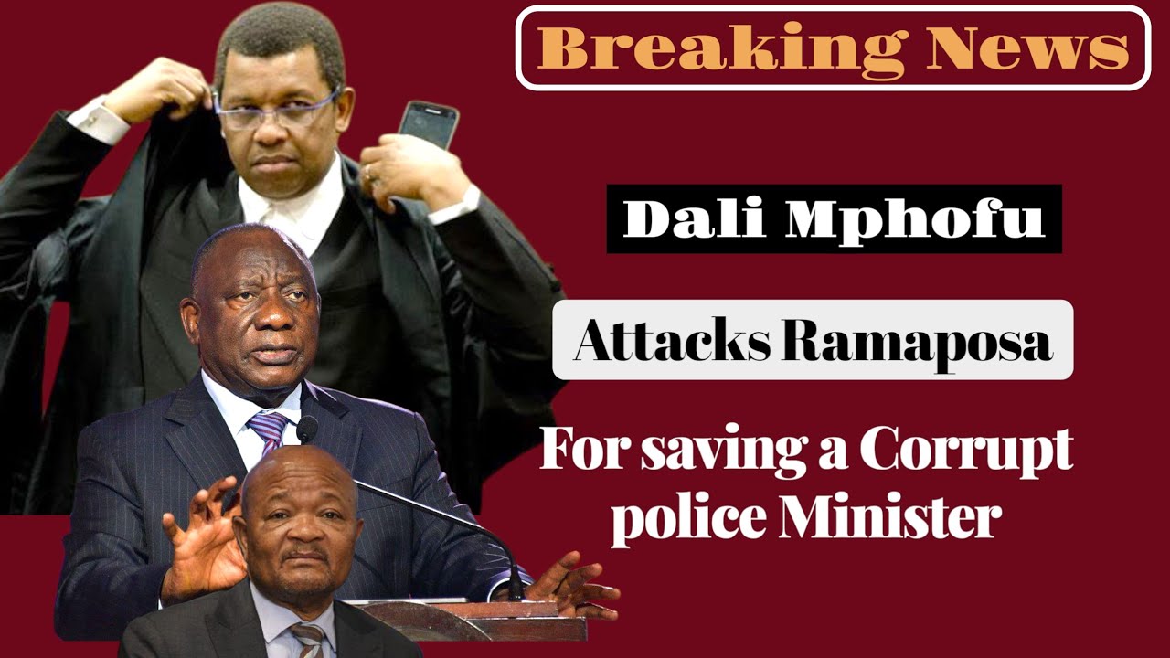 Mpofu Attacks Ramaposa for Saving a Corrupt Police Minister Senzo ...