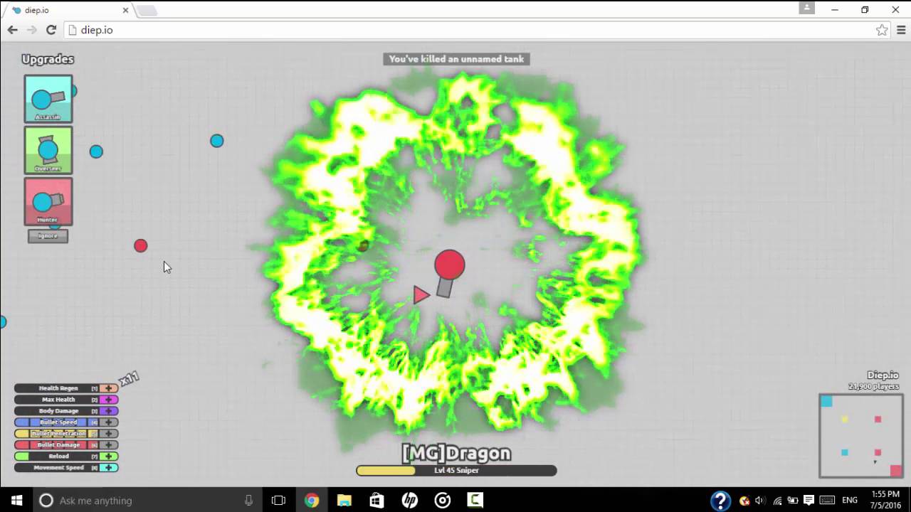 The brand new X HUNTER!!!-Diep.io gameplay!! - YouTube