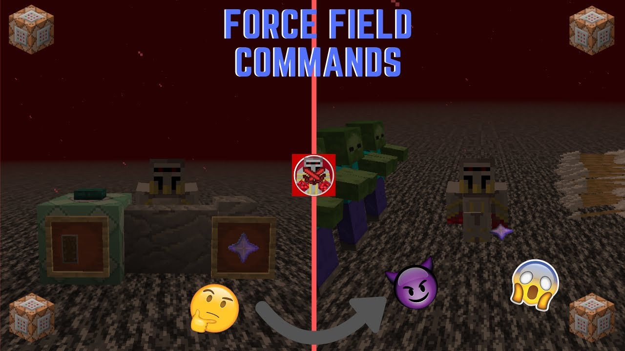 Command Block Tutorial #95: Force Field Commands in Minecraft (1.16 ...