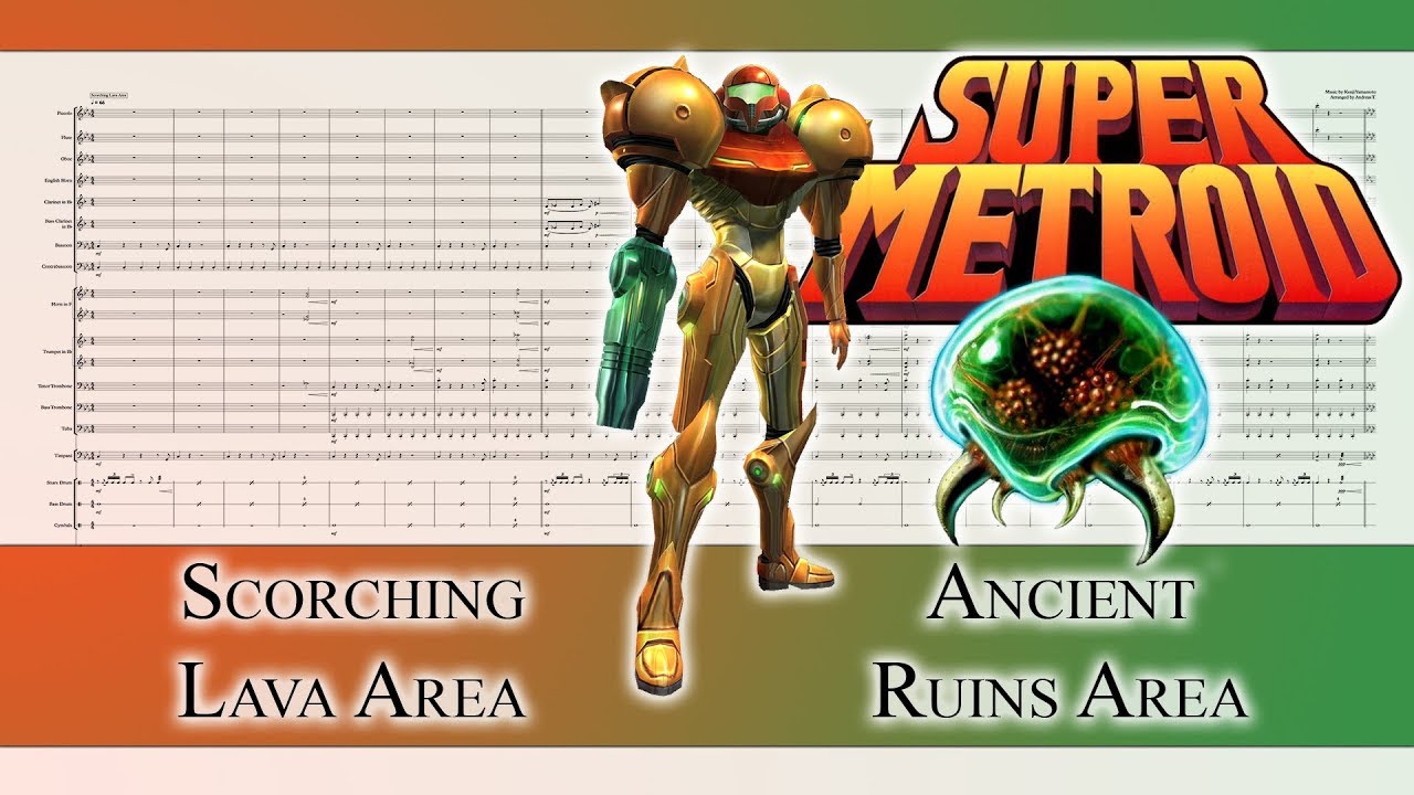 Super Metroid - Norfair - Scorching Lava Area, Ancient Ruins Area - YouTube