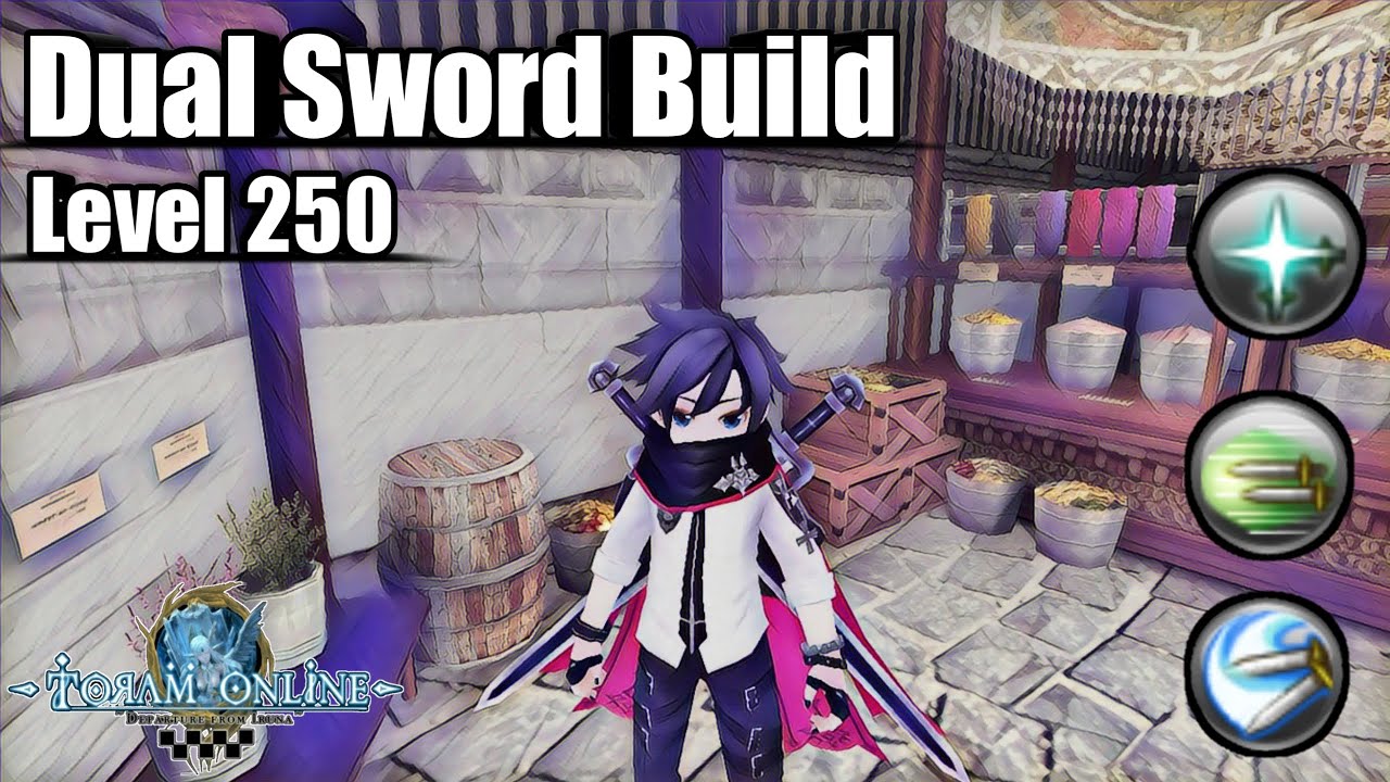 Dual Sword Build lvl cap 250 (T5 skill) AERIAL CUT Spammer - Toram ...