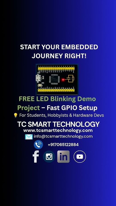 Microcontroller GPIO & LED Blinking Demo Project - YouTube