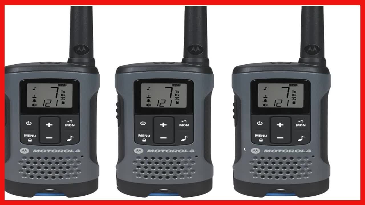 Motorola T200TP Talkabout Radio, 3 Pack - YouTube