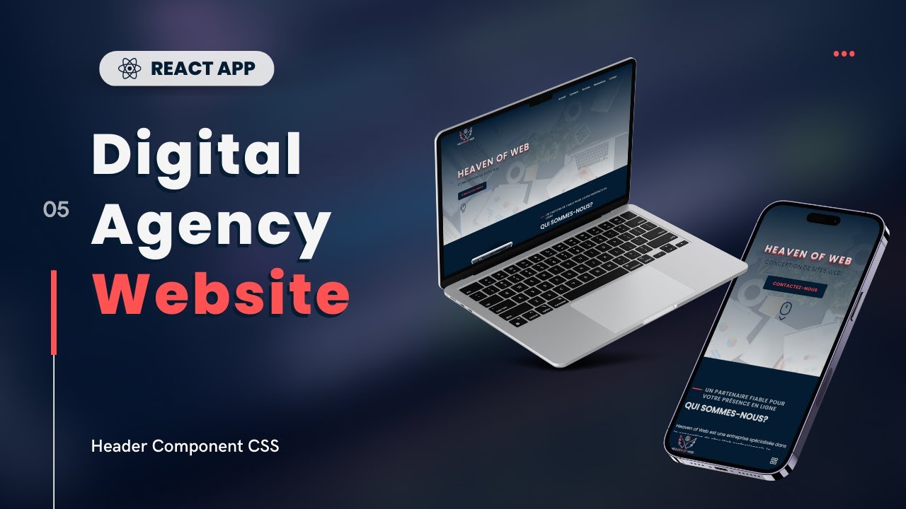 ReactJS Tutorial: Episode 5 - Header Component CSS - YouTube