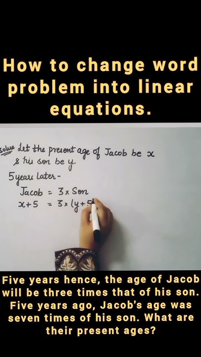 Class 10 |Maths |Chapter -3 Ex -3.2 | Substitution method | How to change word problem into ...