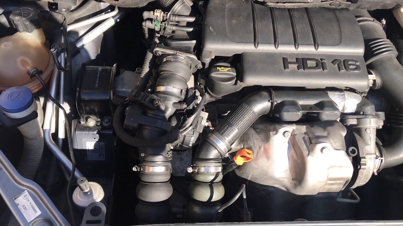 Citroen C4 1.6HDI engine turning off 4K - YouTube