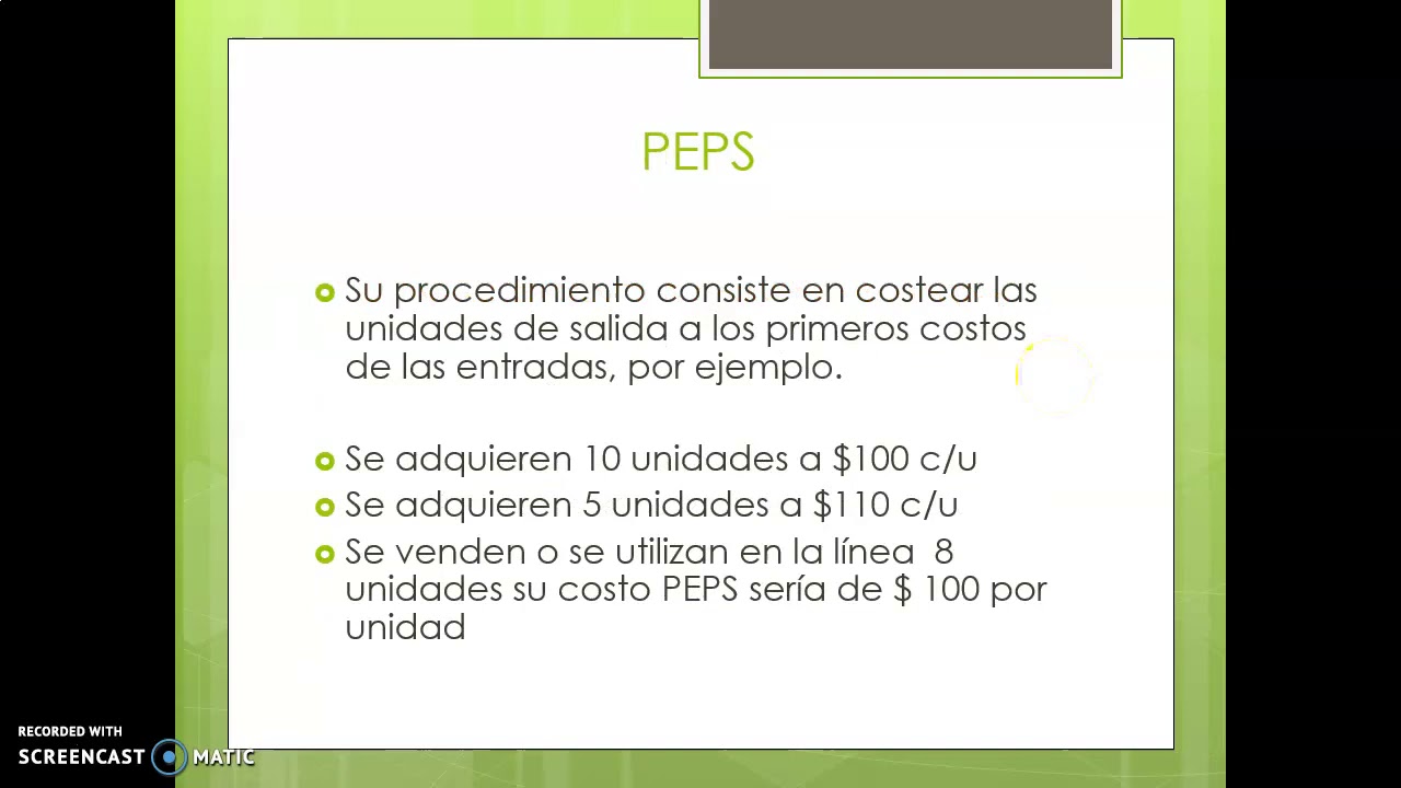 explicación METODO PEPS - YouTube