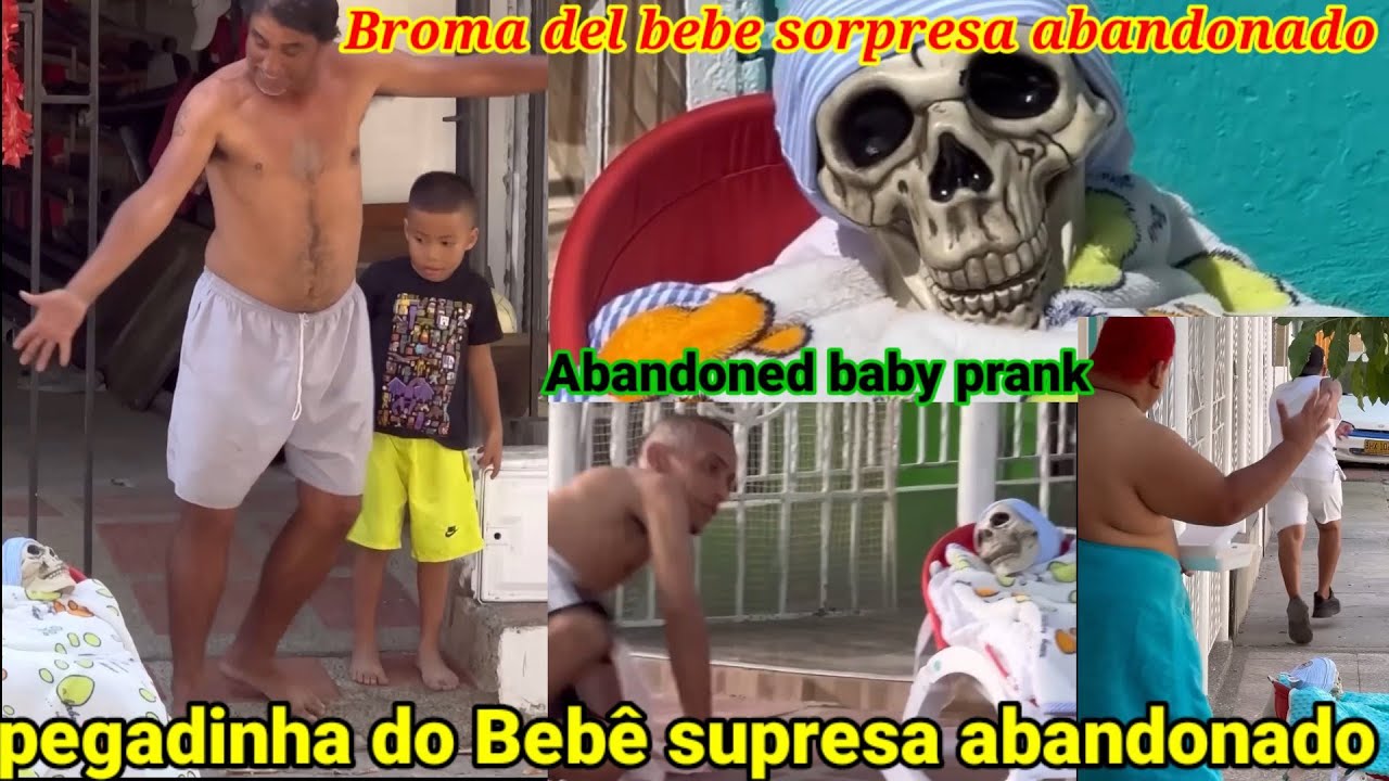 broma del bebe de sopresa abandonada/ pegadinha do Bebê surpresa ...