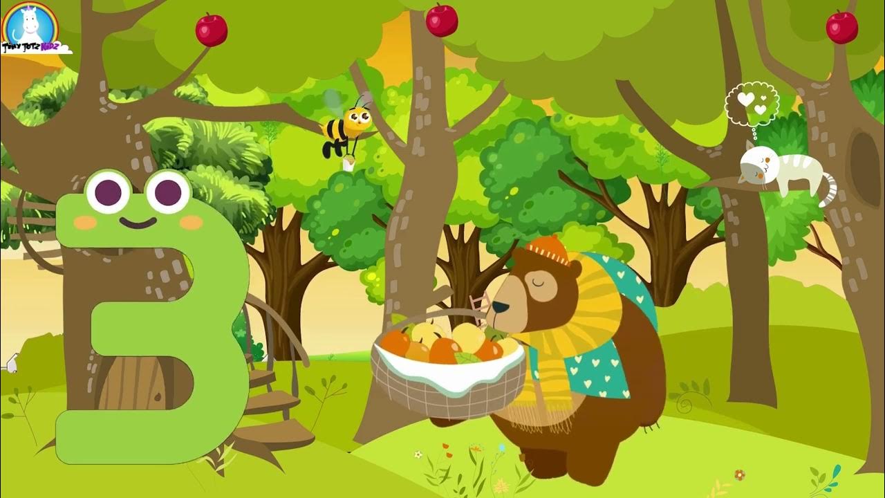 5 Red Apples | Counting Apples | Kids Learn to Count 1-5 | Sweet ...