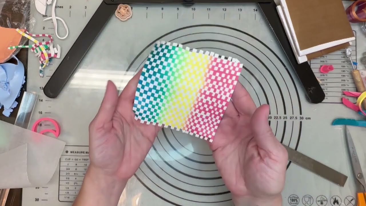 VOLUME FIXED- Learn to create checker board summer earrings, using ...