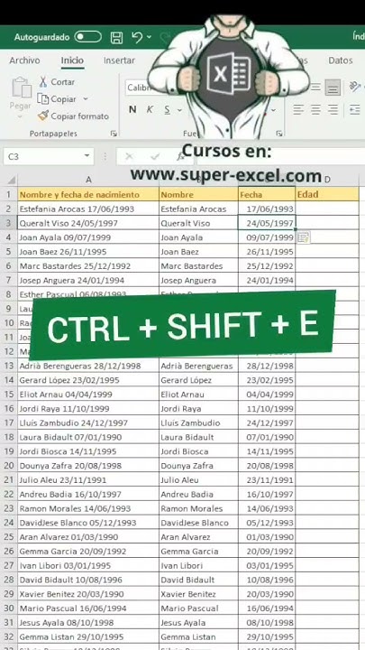 Edad En Excel Excel Shorts Superexcel Cursoexcel Excelgratis Excelparatodos Cursodeexcel