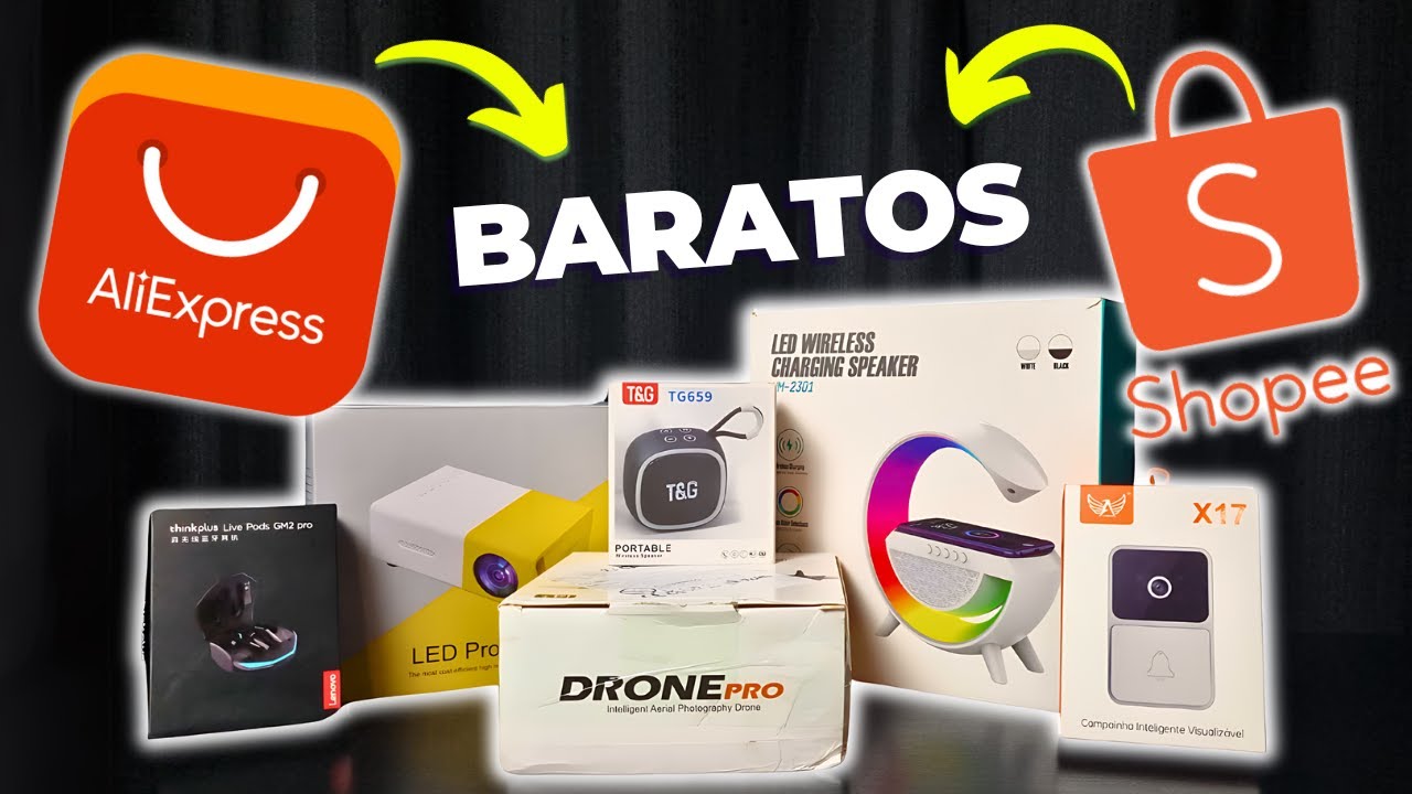 6 PRODUTOS da AliExpress e Shopee!!! - Review Sincero - YouTube