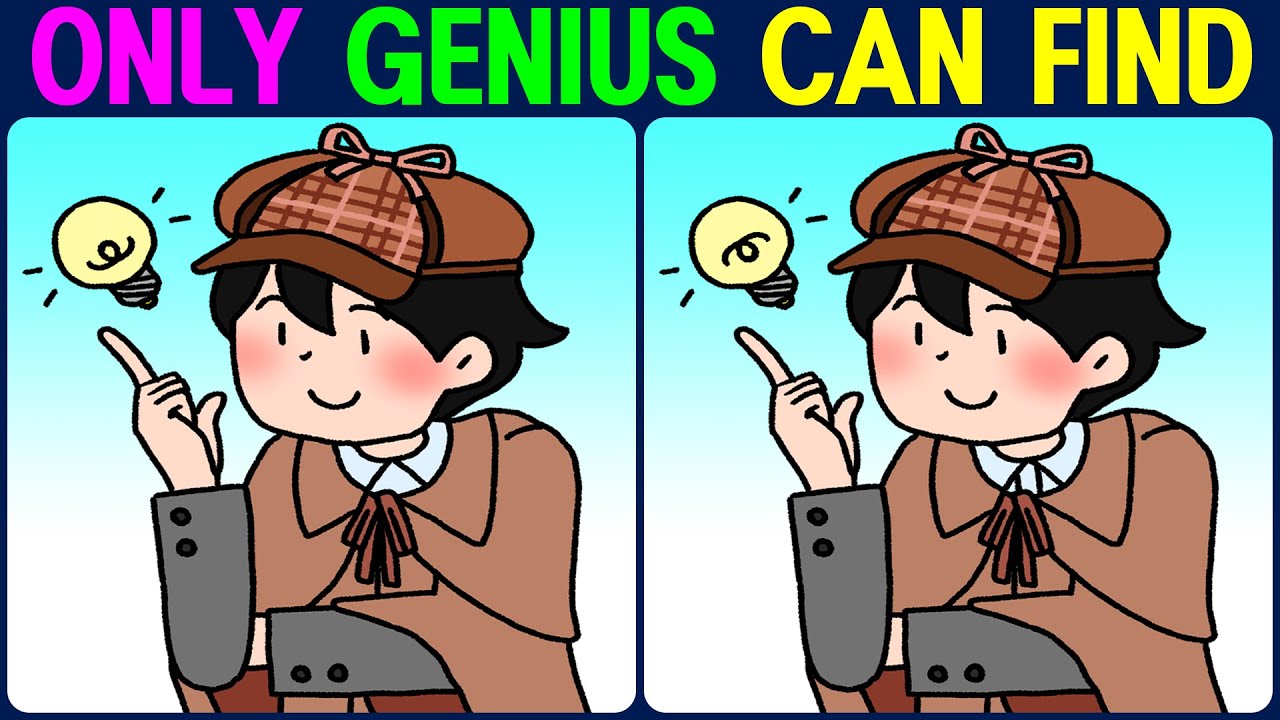 【Find the Difference】 ONLY GENIUS CAN FIND. Try it! - YouTube