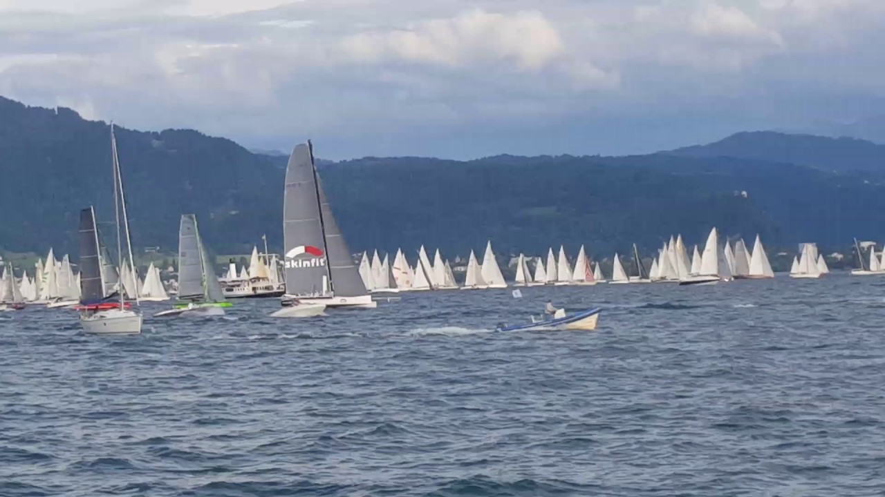 Start der Segelregatta "rundum" 2017 vor Lindau. - YouTube