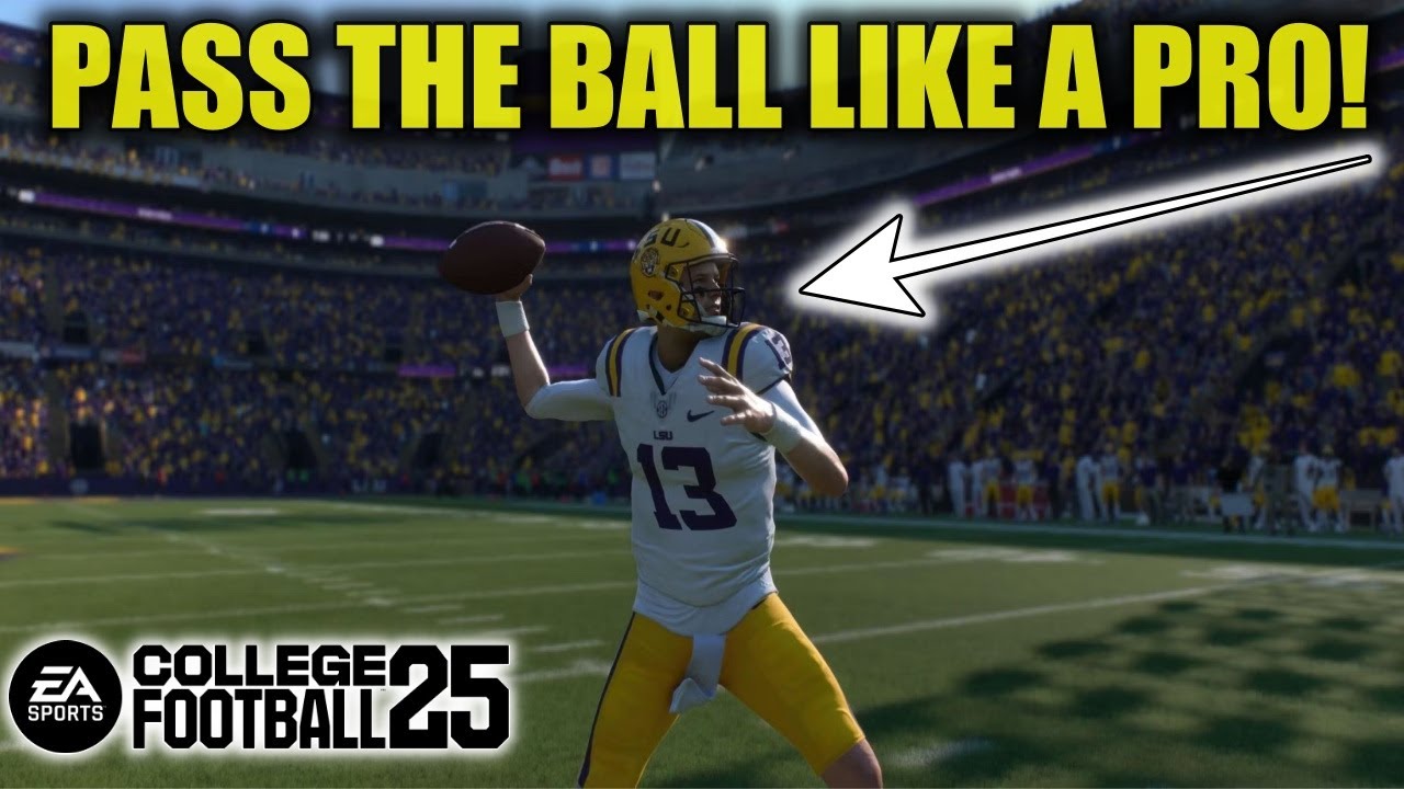 FULL GUIDE TO CUSTOM ROUTE STEM PASSING IN COLLEGE FOOTBALL 25! - YouTube