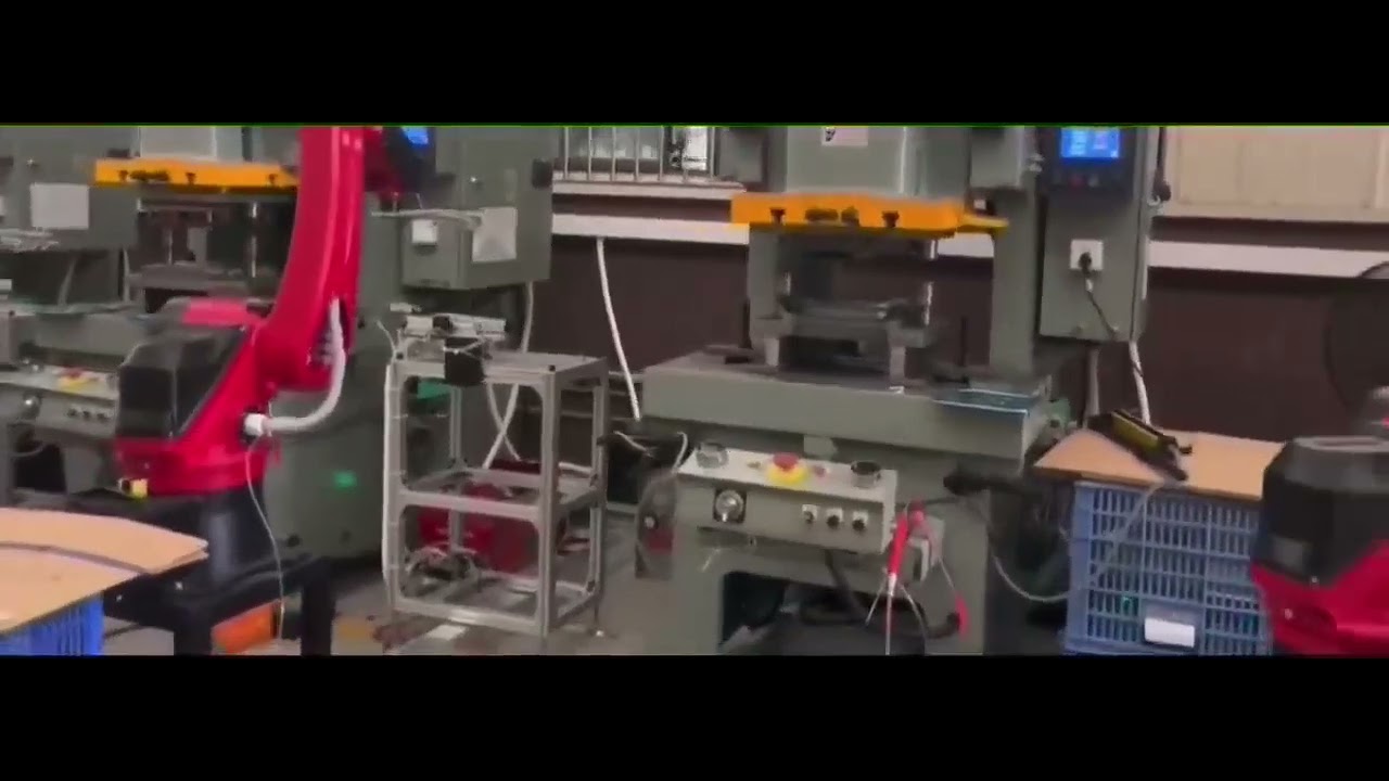 1510+1508 stamping line production - YouTube