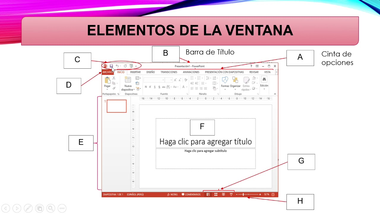 2. Conociendo PowerPoint: elementos de la ventana de PowerPoint - YouTube