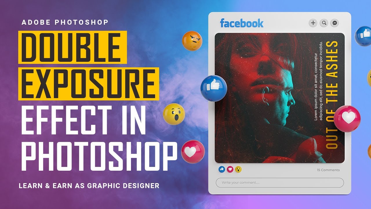 Post Design by using only one tool in Adobe Photoshop - YouTube