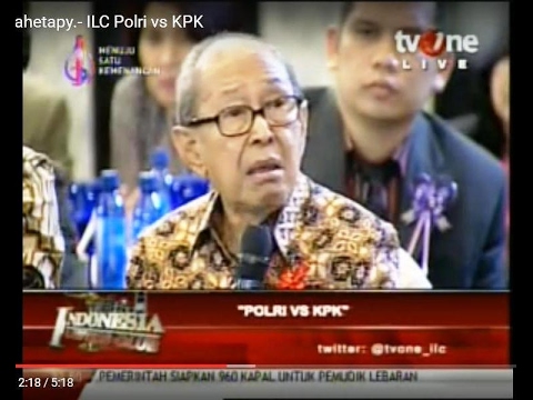 Prof. J E Sahetapy.- ILC Polri vs KPK - YouTube