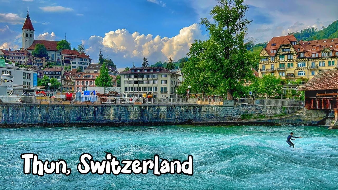 Thun, Switzerland walking tour 4K - A beautiful Swiss city - YouTube