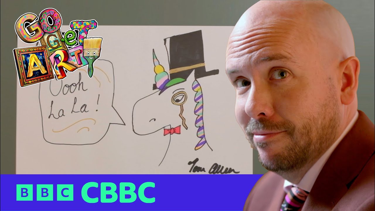 Tom Allen Draws a Fancy Unicorn | Hilarious Art Tutorial with British ...