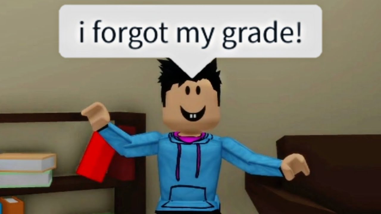 When you hide your report card (meme) ROBLOX - YouTube