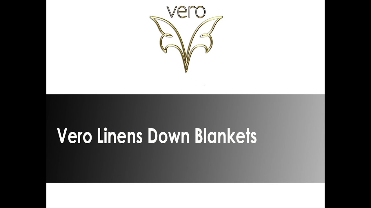 Vero Linens light weight Down Blankets - YouTube