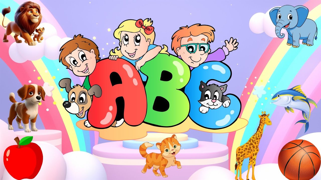 a for apple b for ball c for cat | abcd song | kids school #abcd - YouTube