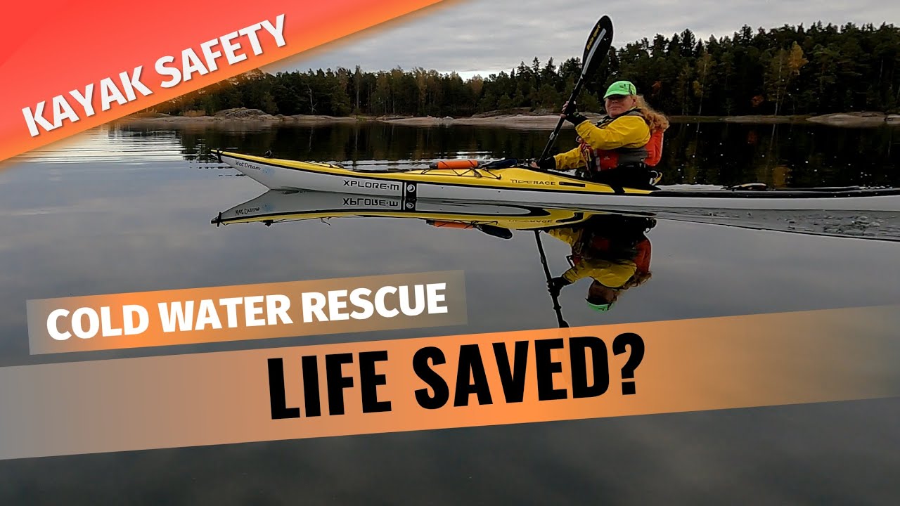 KAYAK SAFETY: Capsized paddler! LIFE SAVED? The danger of warm air ...