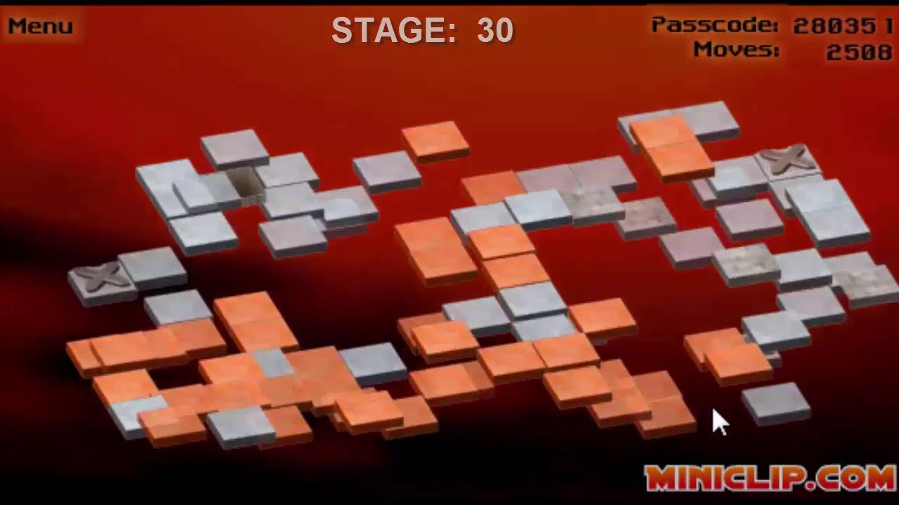 Bloxorz Walkthrough Levels : 21 to 30 - YouTube