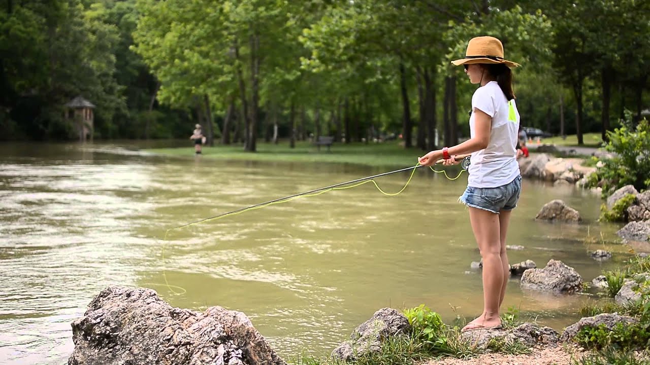 This was my first time to go fly fishing at Bennett Spring State Park ...