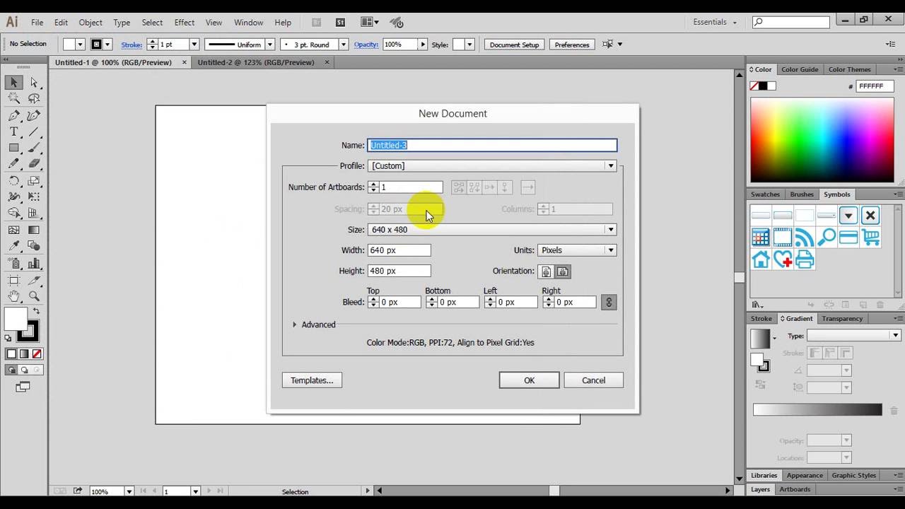 02. Adobe Illustrator Tutorials: User Interface and Workspace - Khmer ...