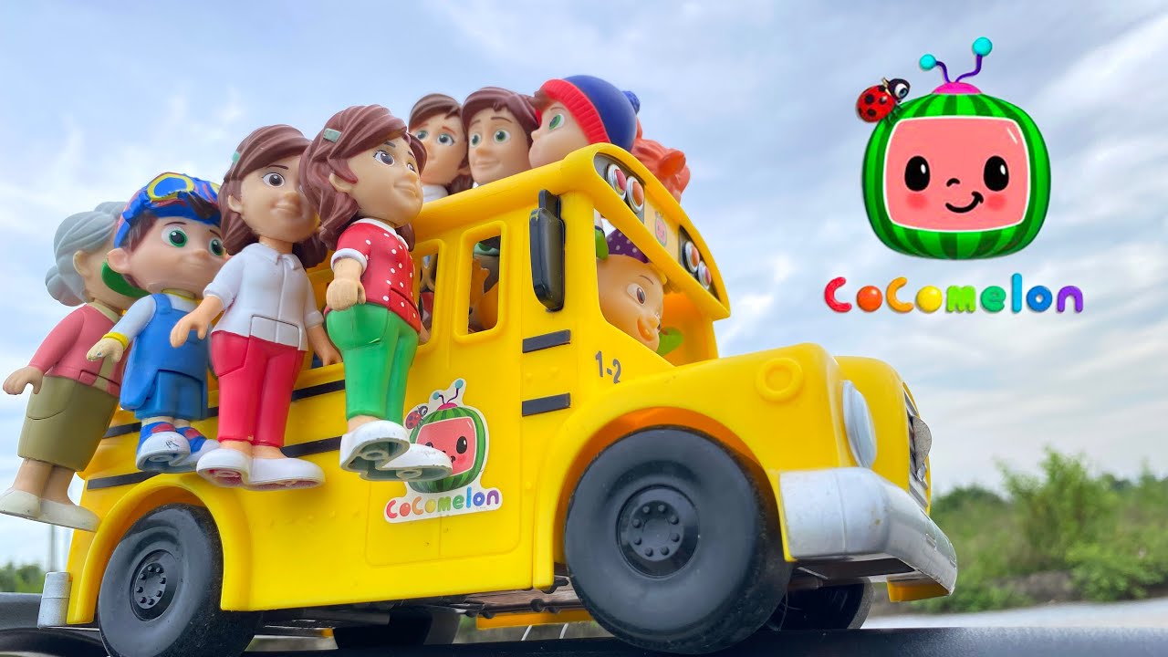 Cocomelon Family - The wheels on the bus | CoCo Bus Nursery Rhymes ...