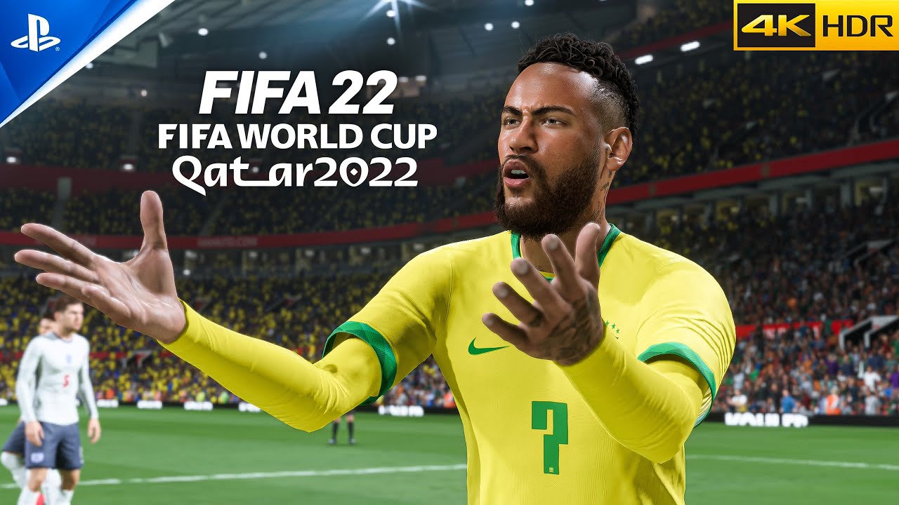FIFA 22 World Cup Qatar 2022 | Brazil vs England - Group Stage | PS5 ...