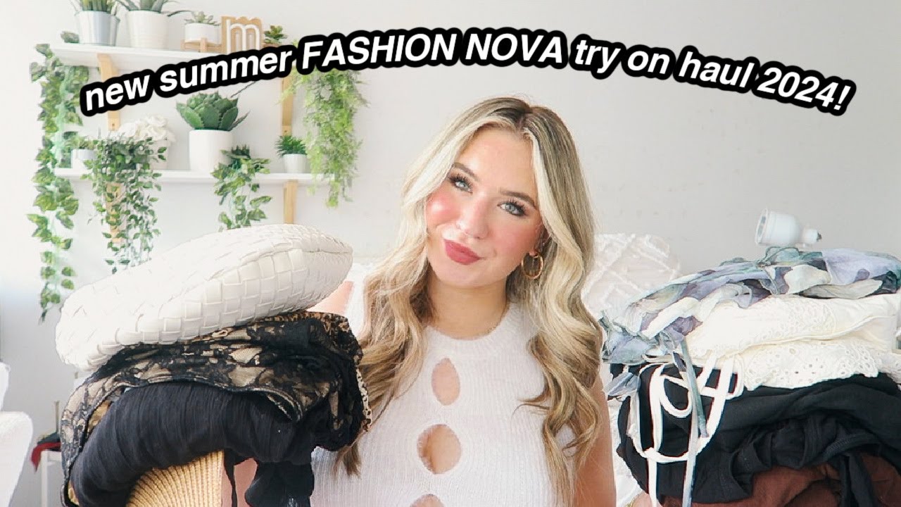 new summer FASHION NOVA try on clothing haul 2024! - YouTube