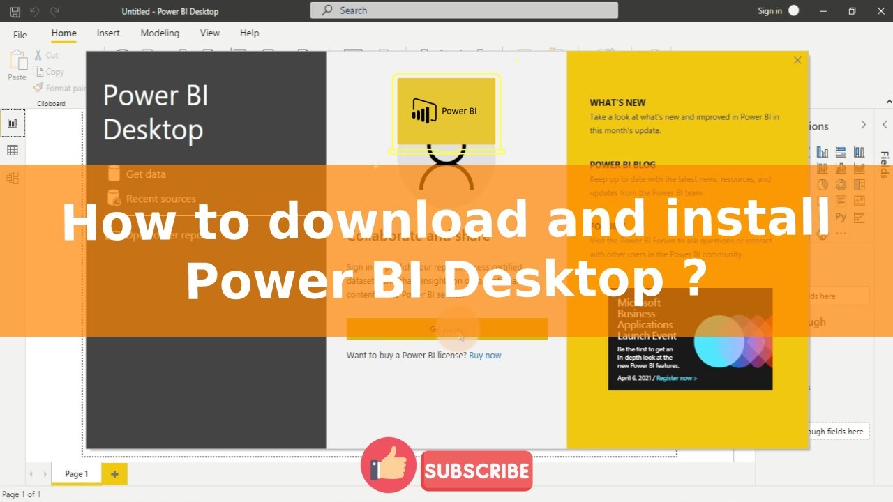 How to download and Install Power BI - YouTube