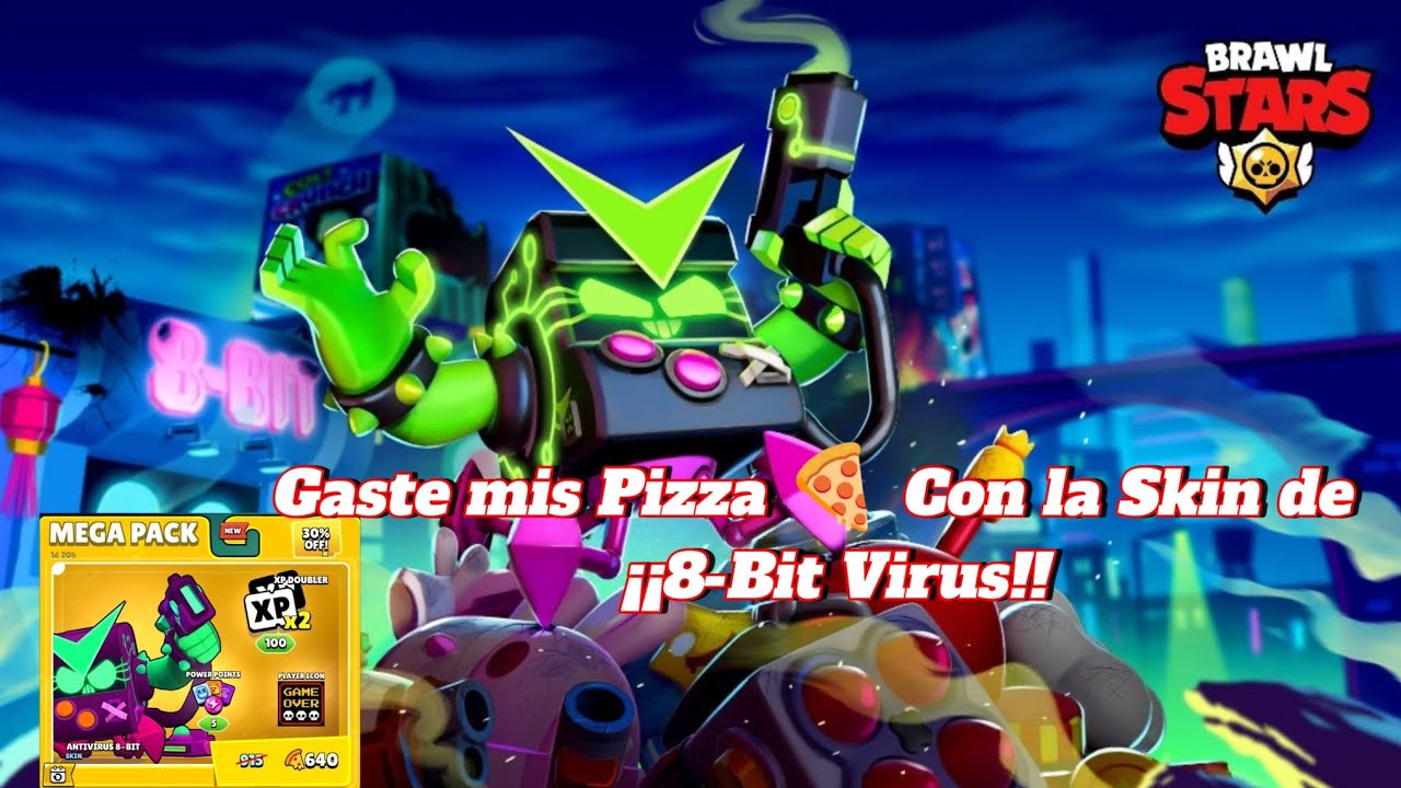 "Gaste Todas mis Pizzas 🍕 Con la ¡¡Skin de 8-Bit Virus!!" - YouTube