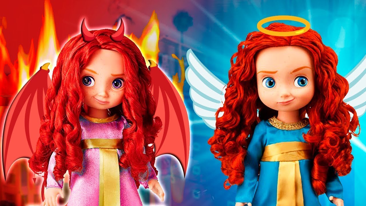 MERIDA ANGEL VS. DEVIL! Good vs bad - YouTube