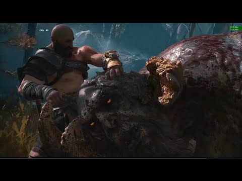 God Of War First Boss fight Gameplay Intel i5-12400f + AMD RX 6600 8G ...