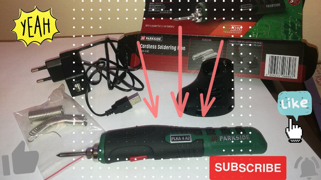 Parkside Pistol /Letcon/Ciocan de lipit cu acumulator PLKA 4 A2 - YouTube
