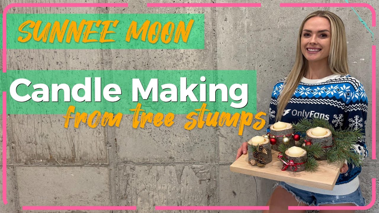 Make Your Own Tree Stump Candles - DIY - YouTube