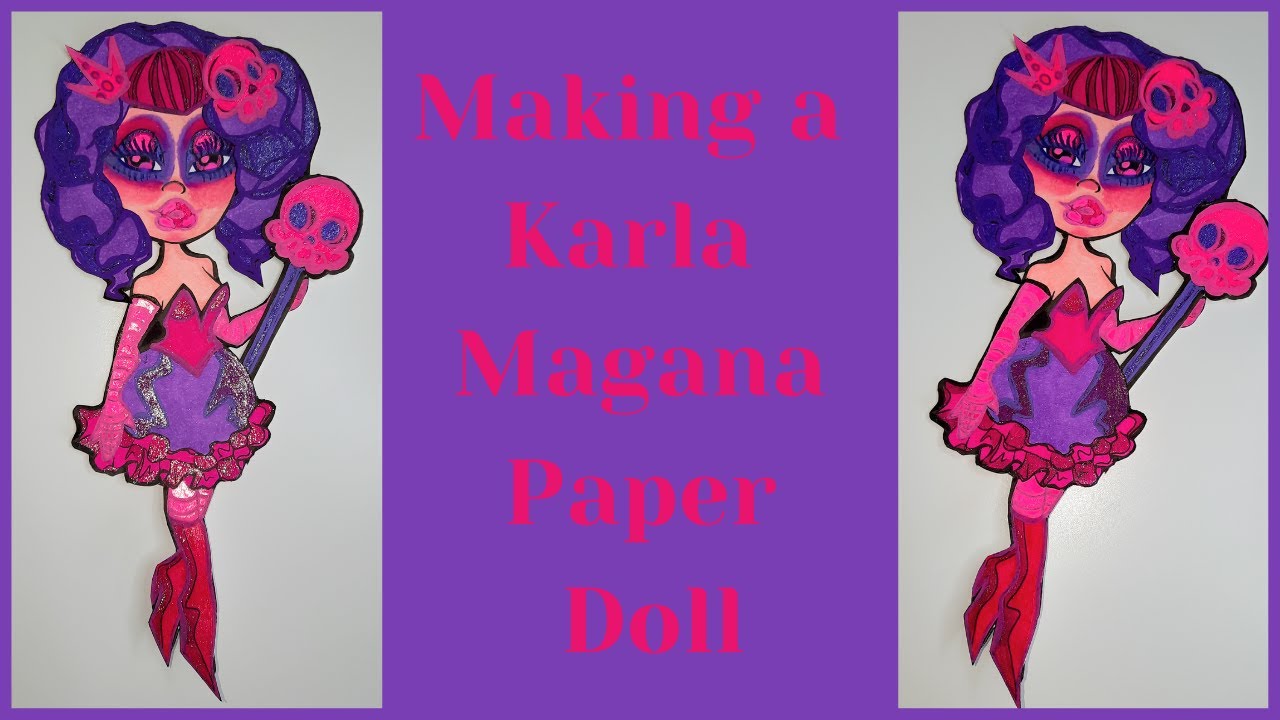 Making a Karla Magana Paper Doll | Colour and Chat - YouTube