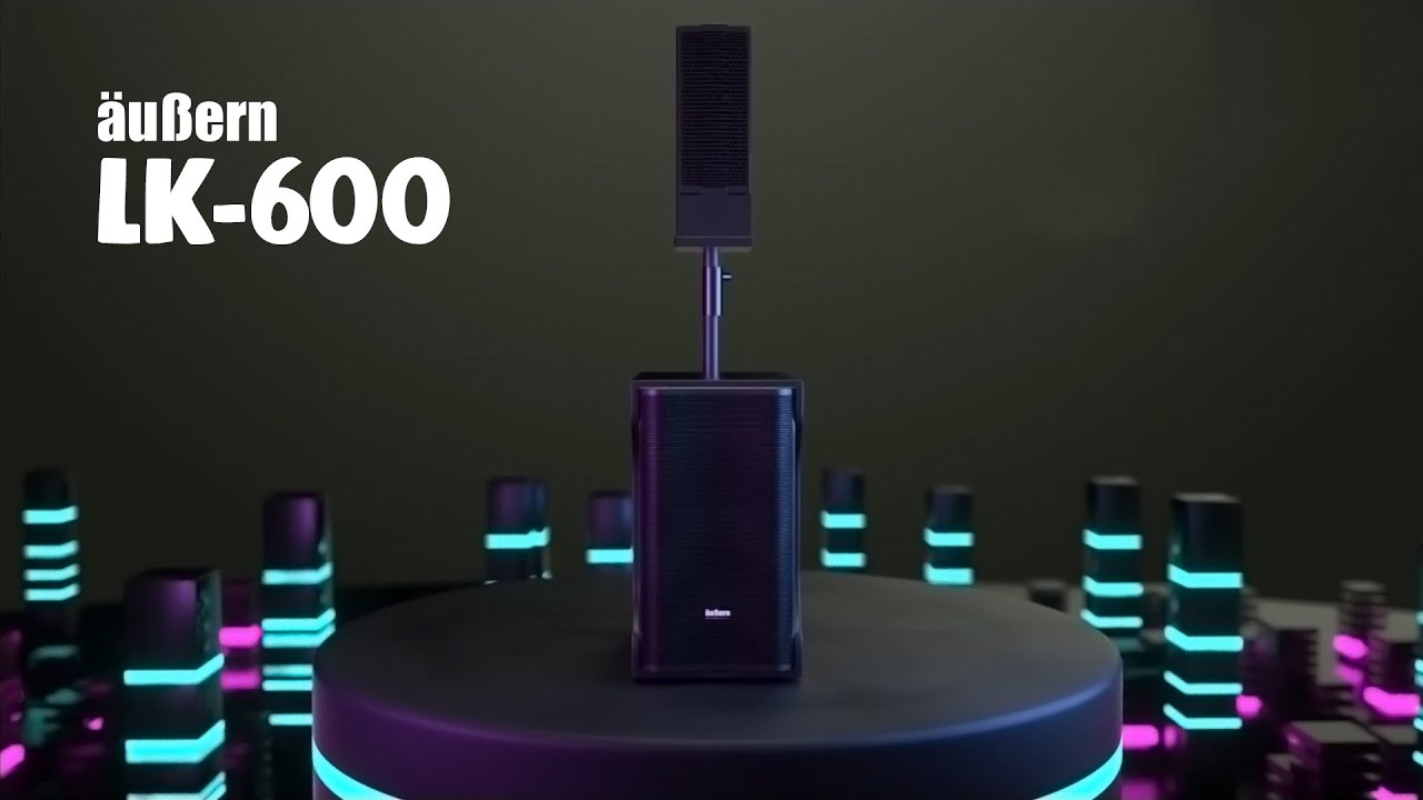 Tutorial Set up Aubern LK-600 - Speaker Professional Audio Portable ...