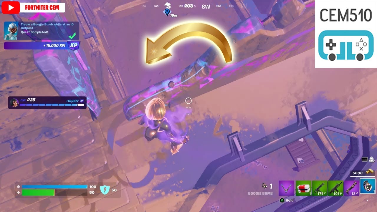 Throw a Boogie Bomb while at an IO Outpost Fortnite Week 13 Quests ...