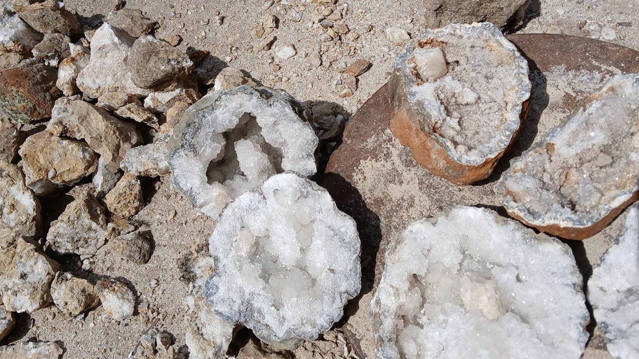 Crazy orange and red calcite towers - YouTube